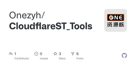 Github Onezyhcloudflaresttools