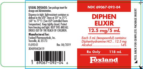 Diphen Diphenhydramine Hydrochloride Solution