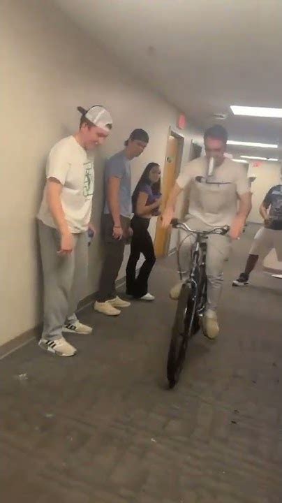 Biking In College Dorm Gone Wrong Youtube
