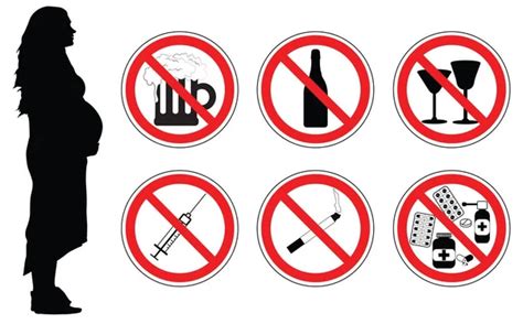 Vectores De Stock De Prohibido Embarazadas Símbolo Ilustraciones De