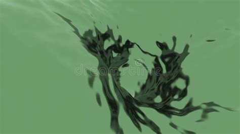 Moving Flow Of Colored Liquid With Glare Design Animation With Moving 3d Liquid And Shadows On