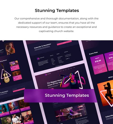 Divine Events Musical Event Ready To Use Elementor Template Kit