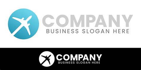 블루 월드 여행 글로브 비행기 실루엣 로고 디자인 항공기 항공사 또는 글로벌 여행사 및 비행 운송 회사의 경우 플랫 심볼 벡터 일러스트레이션입니다 Airshow에 대한 스톡