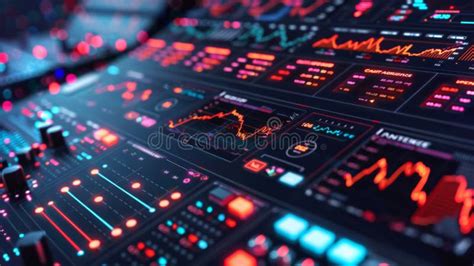 Visual Representation Of Data Analytics Showcasing Intricate Graphs And
