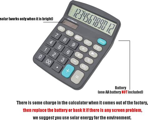Miedeon Calculadora Científica Solar De 12 Dígitos De Color Calculadora