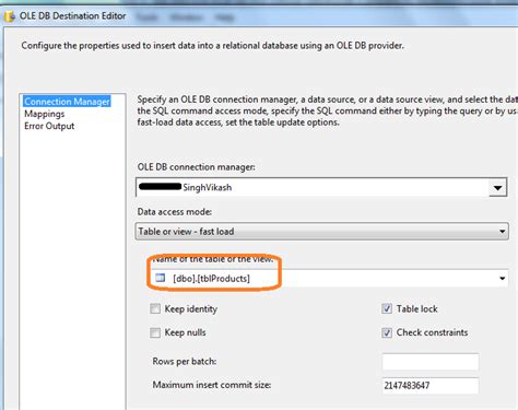 Singh Vikash Blog Ssis How To Read Data From Excel Nth Row Without