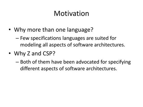 Ppt An Object Z Csp Based Approach For The Specification Of