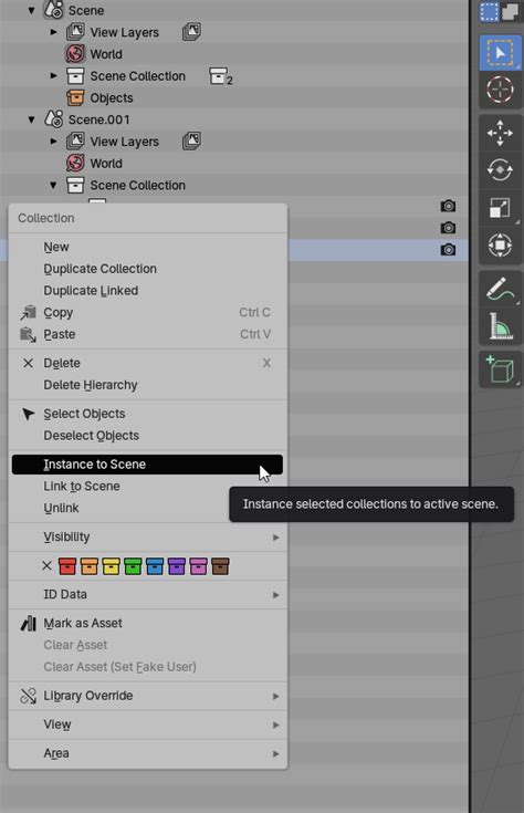 Controlling Collections On Multiple Layers And Scenes Basics Interface Blender Artists