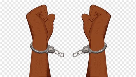 수갑 일러스트 수갑 부러짐 갈색 사진술 손 Png Pngwing