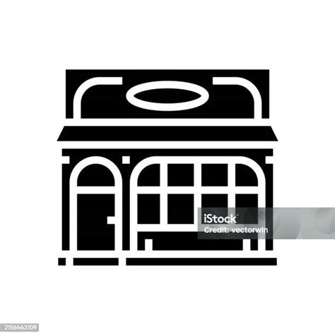 Creperie 길거리 음식 카페 글리프 아이콘 벡터 일러스트 레이 션 거리에 대한 스톡 벡터 아트 및 기타 이미지 거리