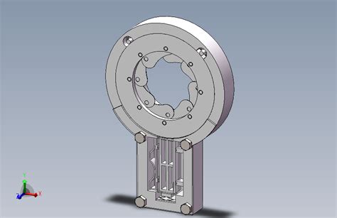 单相压电可变光阑装置 SOLIDWORKS 2020 模型图纸下载 懒石网