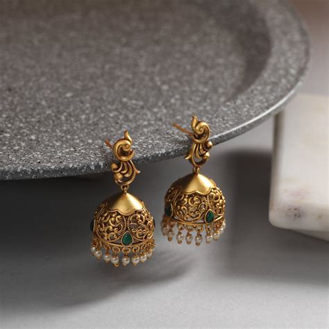 10 Classic Jhumka Earring Designs For All Occasions Tarinika