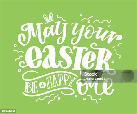 전단지 및 인쇄 디자인 부활절에 대한 서예 문자 벡터 그림입니다 템플릿 배너 포스터 인사말 엽서 계절에 대한 스톡 벡터 아트 및 기타 이미지 Istock