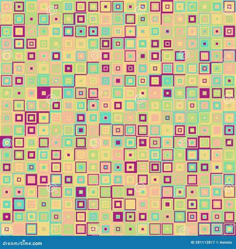 Seamless Square Mosaic Pattern Vector Illustration Stock Vector Illustration Of Texture