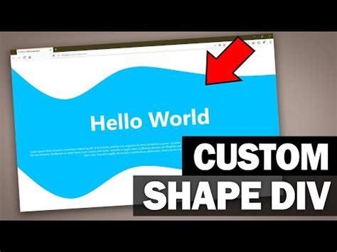 Curved Custom DIV Shape Tutorial CSS SVG Files For Cricut