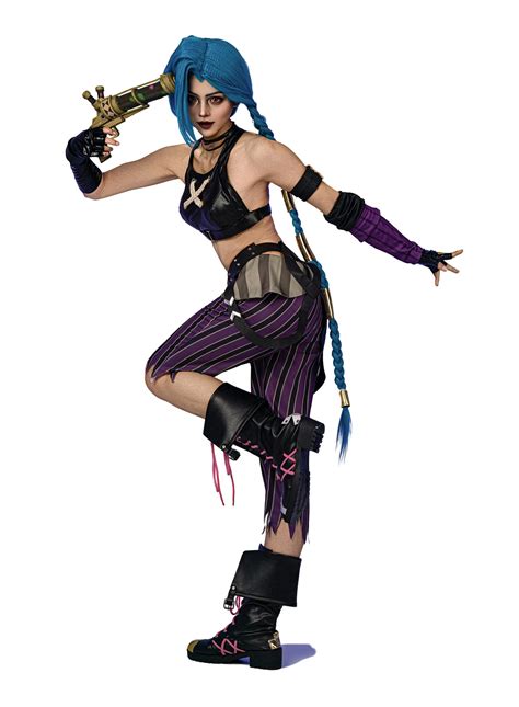 Jinx Arcane Cosplay Costume Remastered Version Outfit Osias