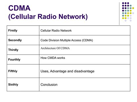 Cdma Cellular Radio Network Pptx Computer Networking Computing
