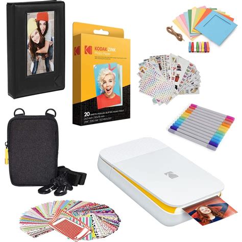 Kodak Smile Instant Digital Printer Black White Photo Frames Bundle