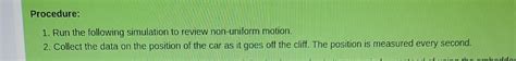 Solved 1 Construct A Position Time Graph Using Your Data