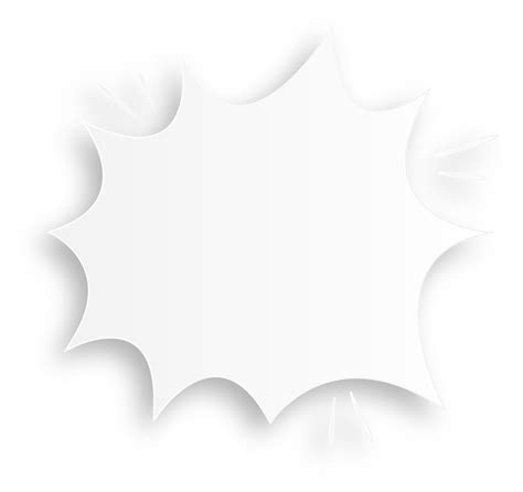 White Empty Speech Bubble PNG