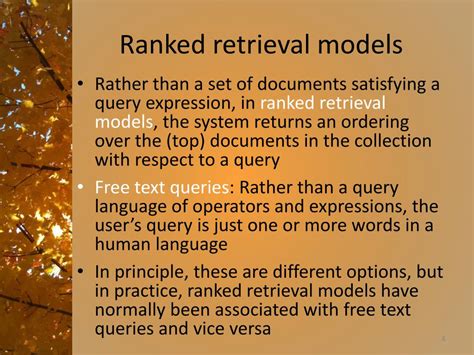 Ppt Overcoming The Feast Or Famine Issue In Ranked Retrieval Models
