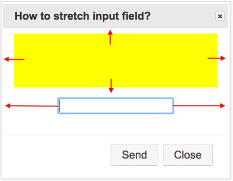 Javascript How To Stretch Div And Input Elements Inside Of Jquery Dialog Stack Overflow