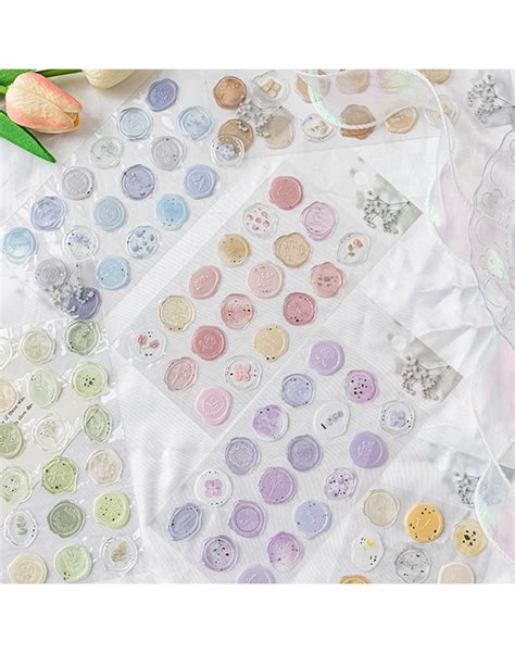 실링스티커 실링왁스 대량주문 웨딩 봉투 스탬프 청첩장 결혼식 다꾸 폰꾸 스티커 다이어리 꾸미기 포장