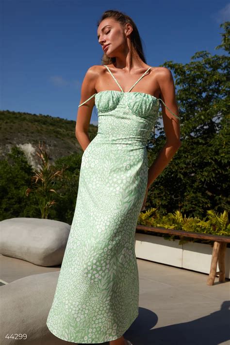 Літній сарафан із принтом арт 44299 ♡ інтернет магазин Gepur