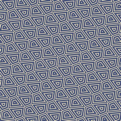 Abstract Geometric Seamless Pattern With Concentric Blue Squares On White Background Monochrome