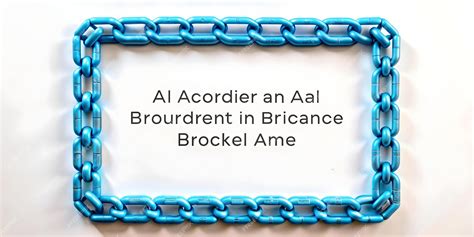 3d Ai Powered Blockchain Border Frame Concept With Ai Technology