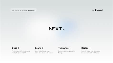 next js boilerplate vercel