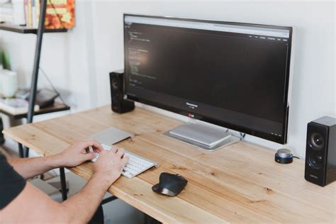 Widescreen Monitor Coding Code CSS Royalty Free Photo