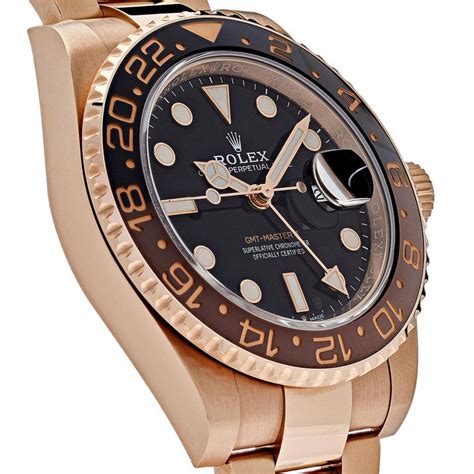 Rolex Gmt Master Ii Root Beer Rose Gold Black Dial 126715chnr 2018