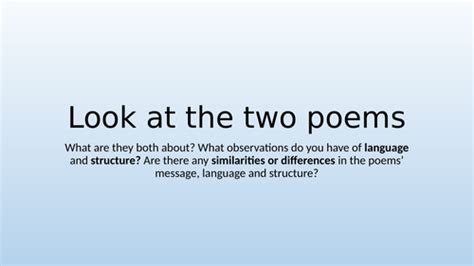 Understanding Structure In Poetry Teaching Resources