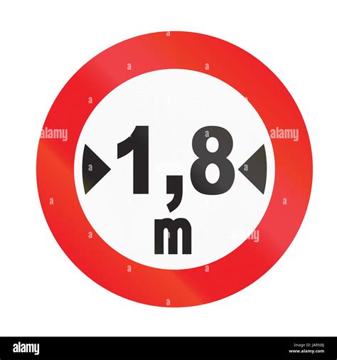Width Limit Sign Cut Out Stock Images Pictures Alamy