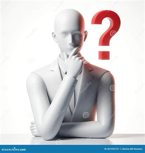 White 3d Figure With Question Mark Questions And Solutions Stock Image Image Of Figurative