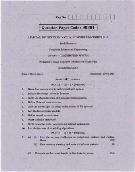 Cse Notes Cs6601 Distributed Systems