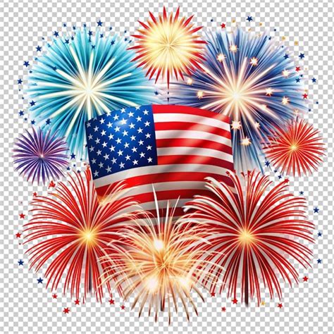 Premium Psd Happy Fourth Of July Fireworks