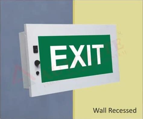 Rectangular Exit Lights Wall Ceiling IP Rating 20 At Rs 3300 In Mumbai