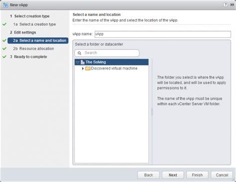 How To Create A Vapp On Vmware Vsphere The Solving