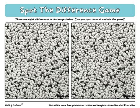 75 Difficult Spot The Difference Games World Of Printables