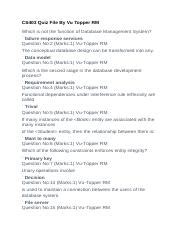 CS403 Quiz File By Vu Topper RM 112 Docx CS403 Quiz File By Vu Topper