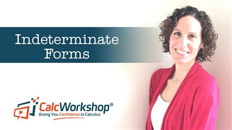 Indeterminate Forms Fully Explained W 15 Examples
