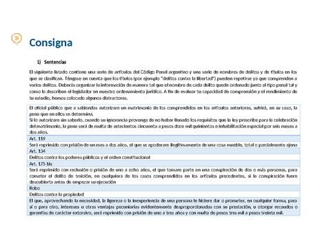 api3 penal 2 api 3 consigna sentencias el siguiente listado
