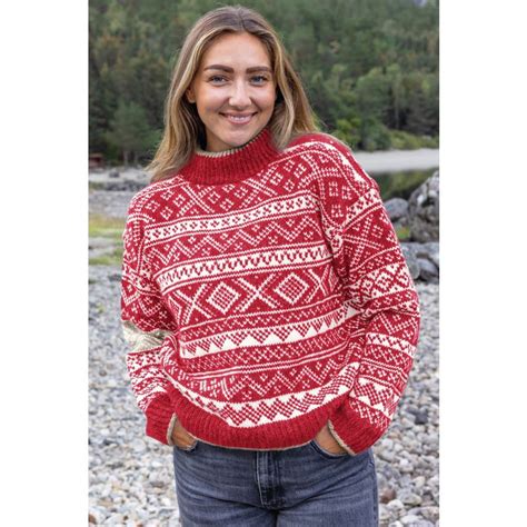 Mørkerød Valle Genser Dg 489 01e