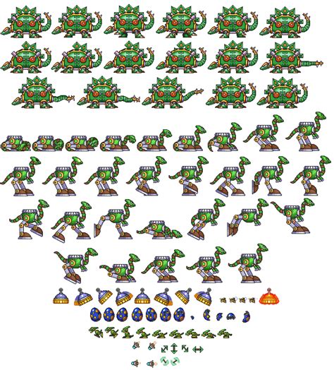 Classic Vector The Crocodile Sprites