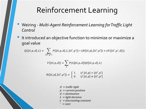 Ppt Traffic Light Control Using Reinforcement Learning Powerpoint Presentation Id