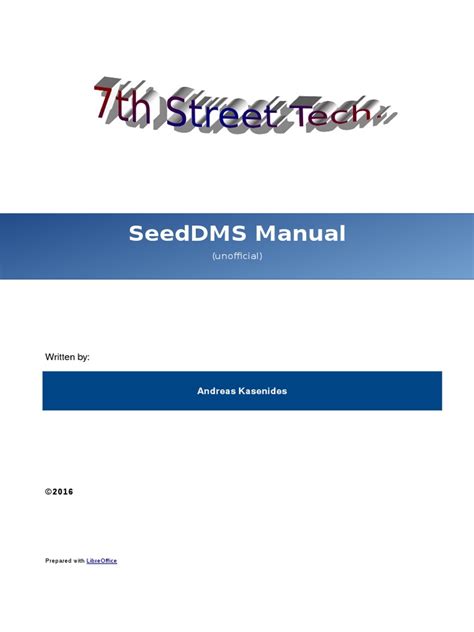 Seeddms Manual 20161129 Pdf Php Web Server