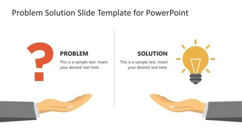 Editable Problem And Solution Presentation Slide Template Slidemodel