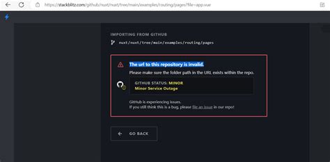Docs The Url To This Repository Is Invalid · Issue 21950 · Nuxtnuxt · Github